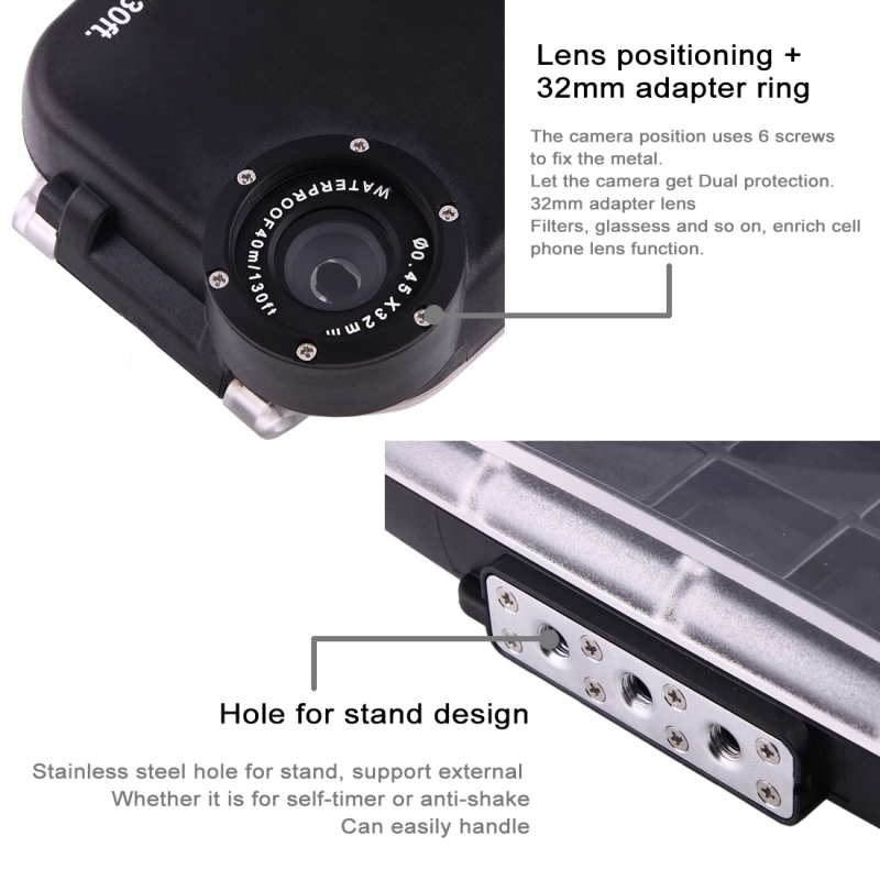 HAWEEL vízálló tok 40m mélységre iPhone SE (2020/2022) / 8 / 7 ...